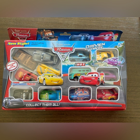 Disney | Other | Rare 2 Piece Cars 3 Set Mini Pull Back Cars Lightning Mcqueen Super Racing ...
